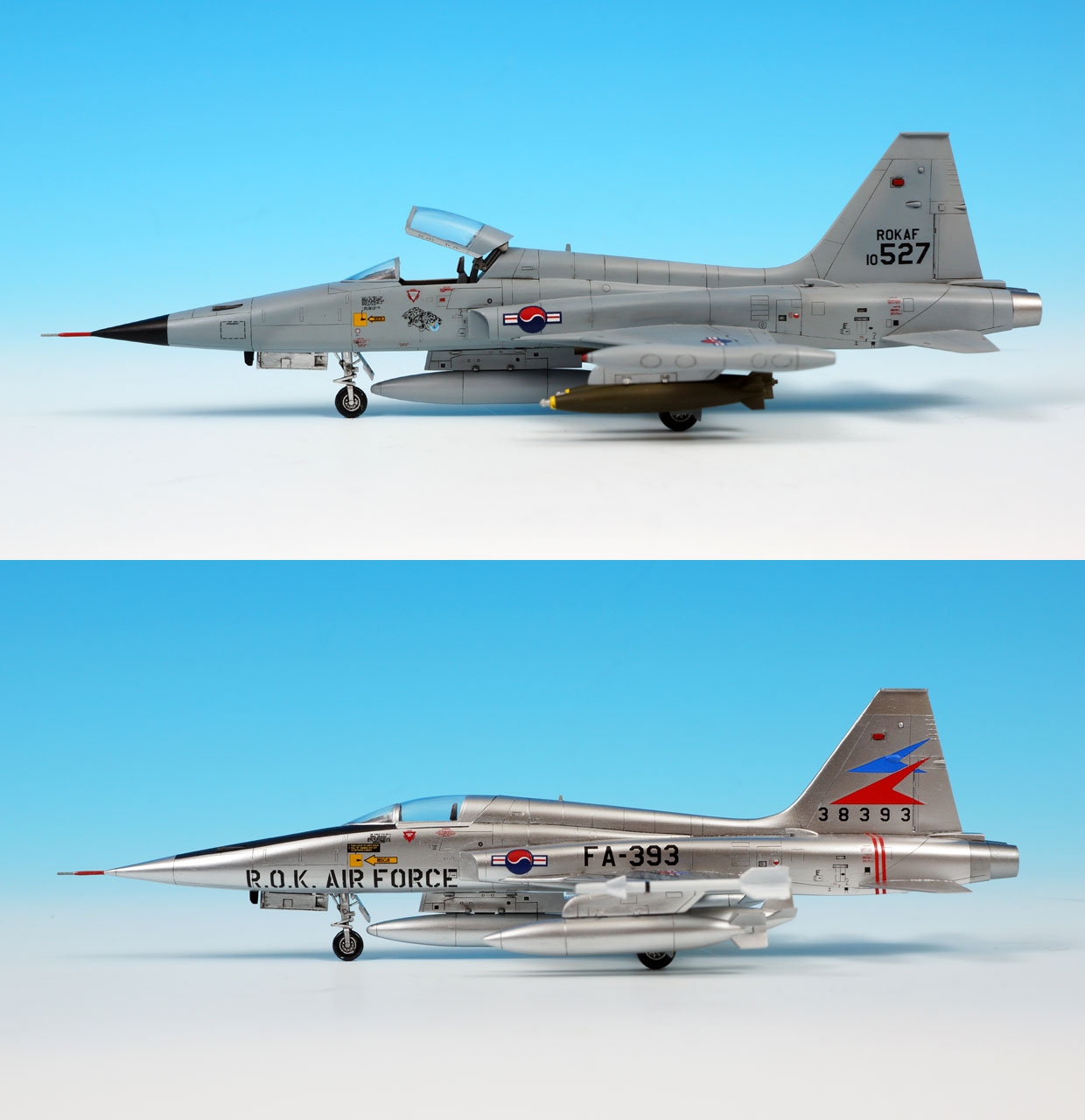 미려한 -패널라인이나 정밀한 디테일로 1/72 F-5 시리즈 중 가장 훌륭한 품질을 보여주는 키트다.