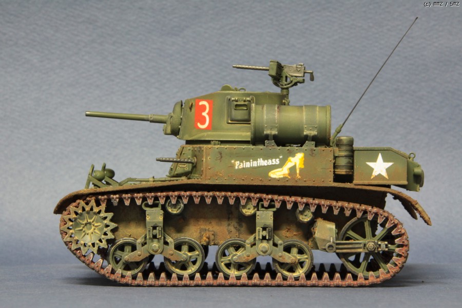 MMZ - [ACADEMY]1/35 M3A1 Stuart-light tank(USMC,3rd M.T.B,Bouganville ...