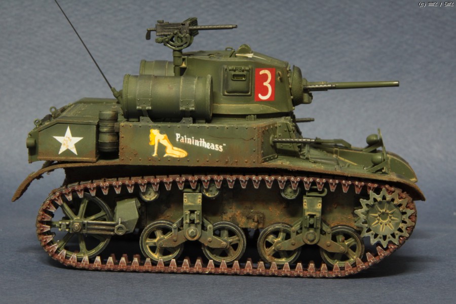 MMZ - [ACADEMY]1/35 M3A1 Stuart-light tank(USMC,3rd M.T.B,Bouganville ...