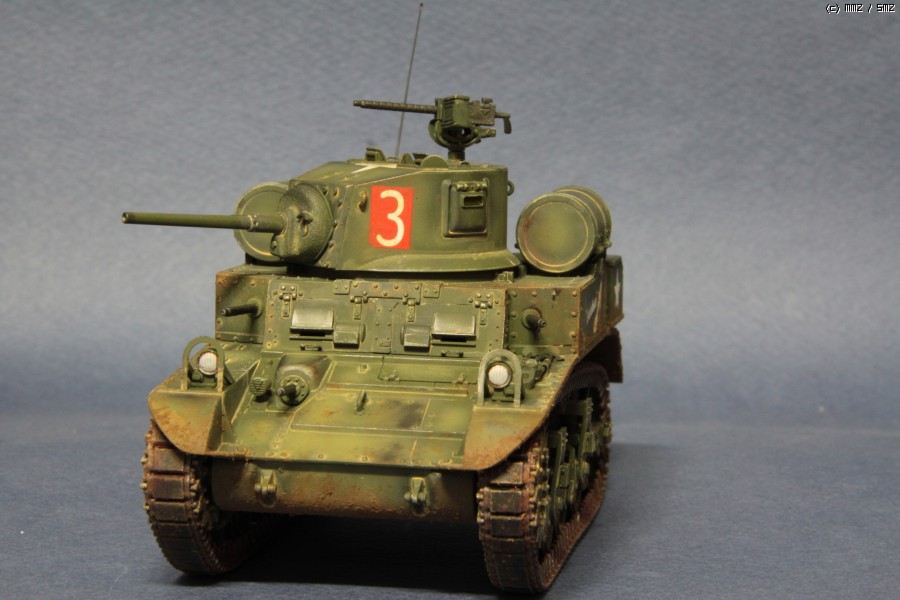 MMZ - [ACADEMY]1/35 M3A1 Stuart-light tank(USMC,3rd M.T.B,Bouganville ...