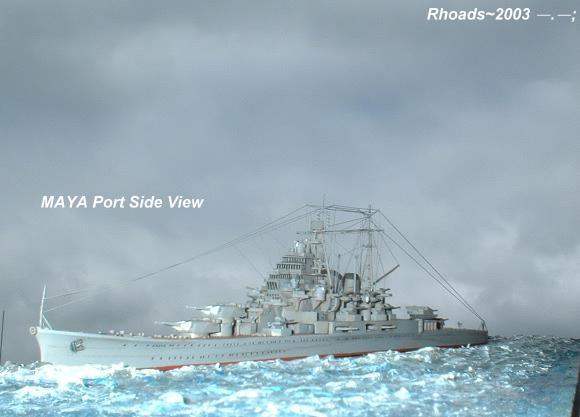 IJN Heavy Cruiser MAYA - 1944 Battle Of Mariana Sea-