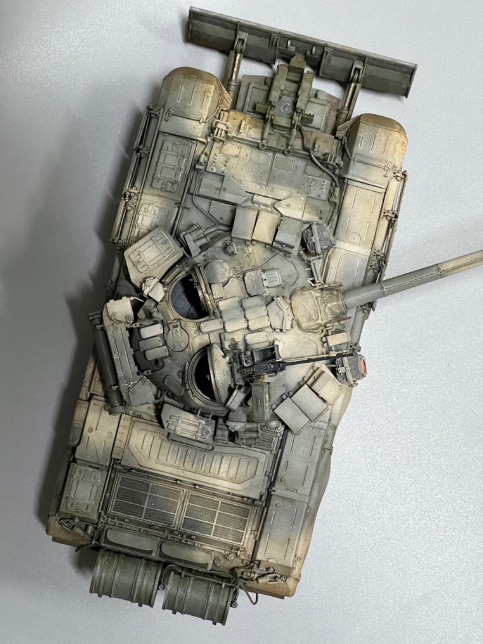 MMZ - 쉬토라 불 뿜는, 멩 T-90 w/ TBS-86 tank dozer, 1/35